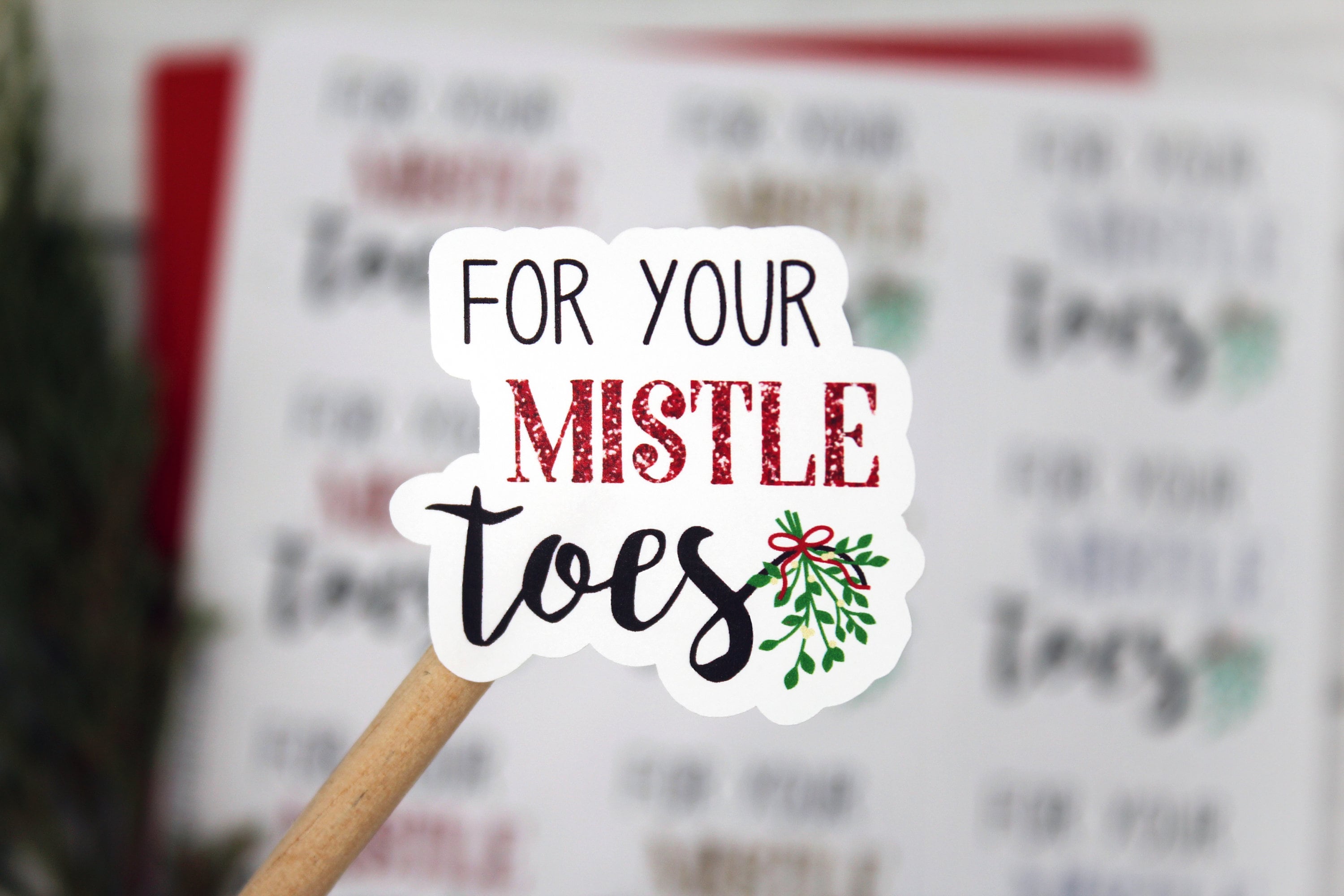 For Your Mistle Toes Christmas Stickers, Nail Mail, Nail Wrap, Nail ...