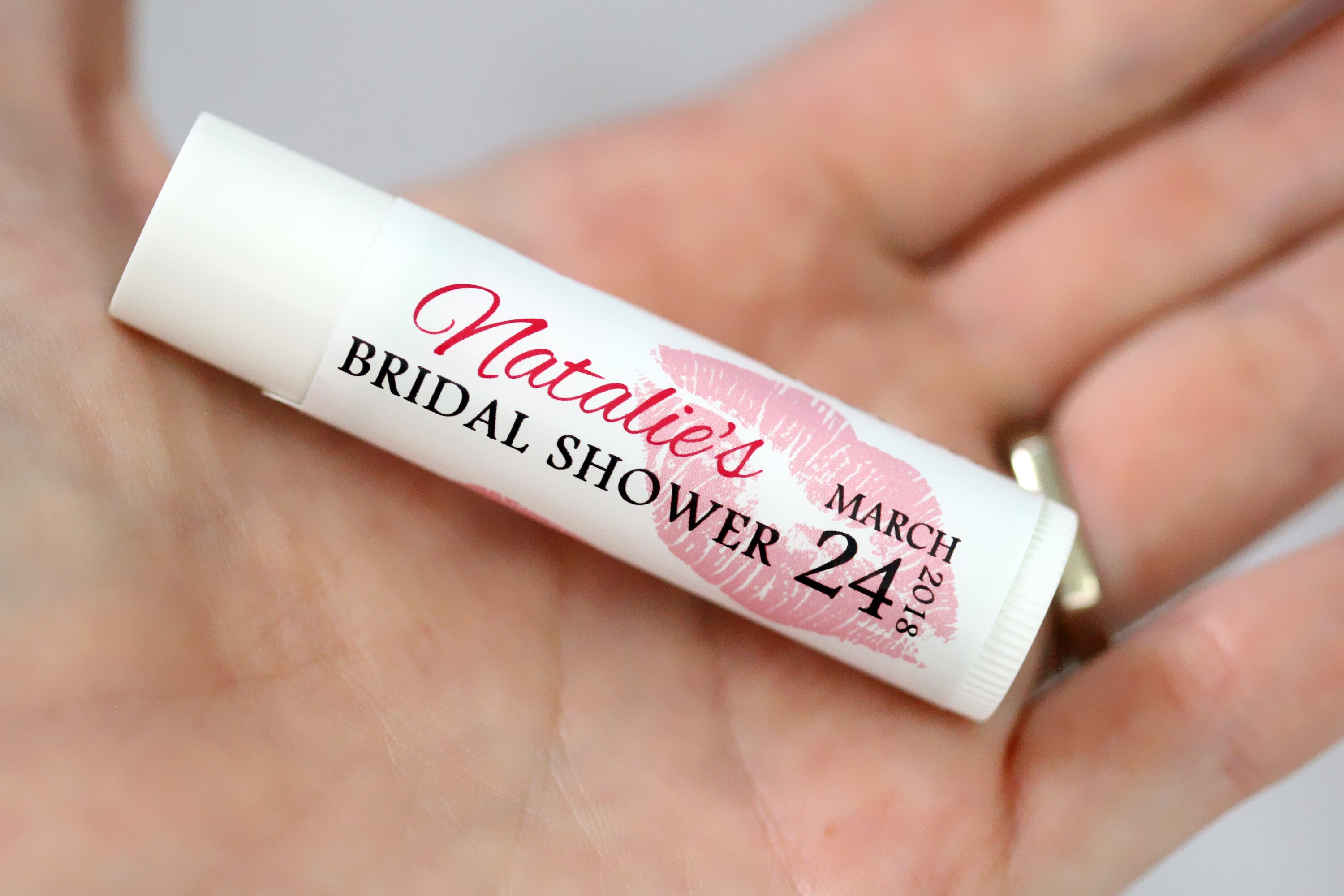 Lip balm Kissing the Single Life Goodbye Favor Sticker Custom | Etsy