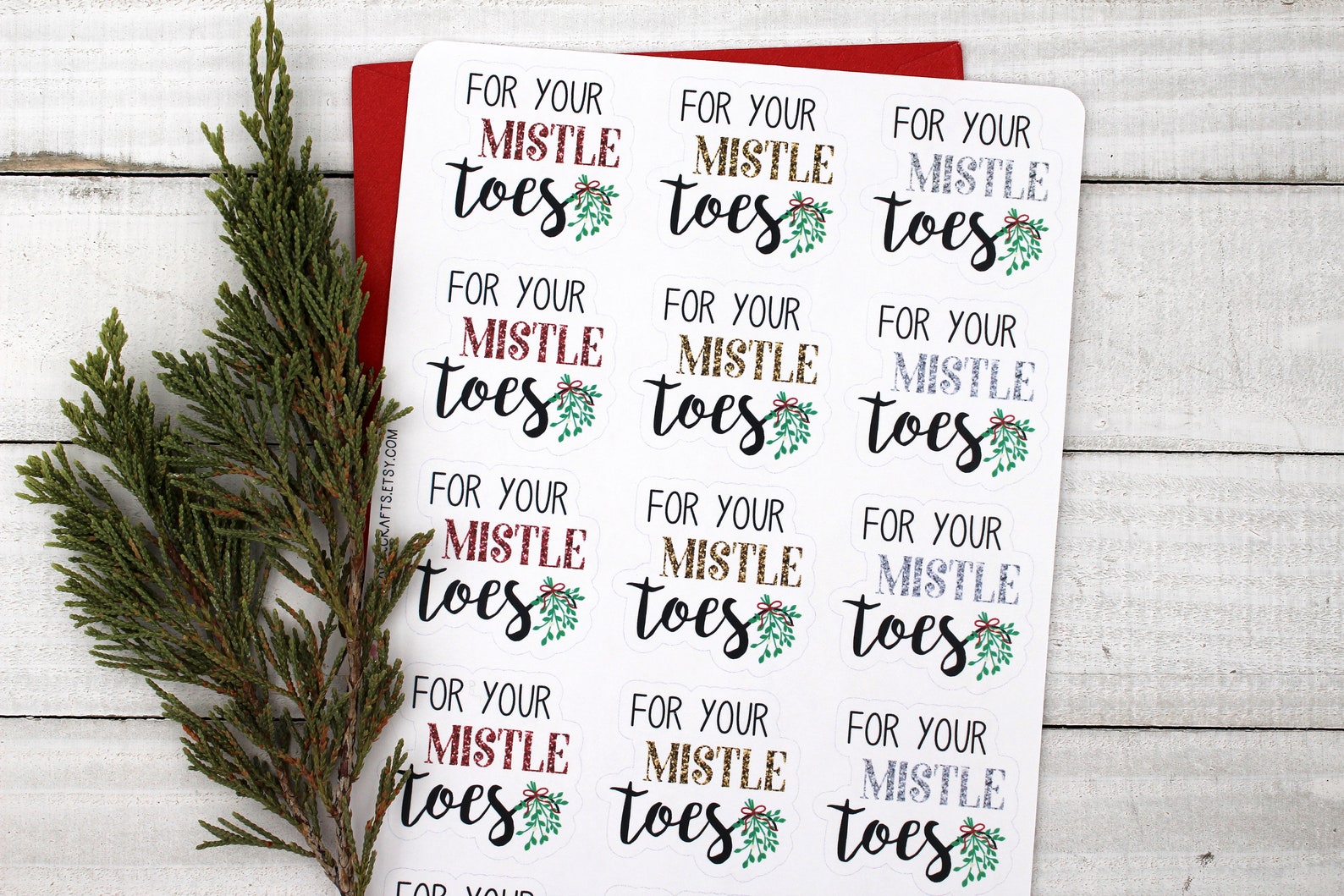 For Your Mistle Toes Christmas Stickers Nail Mail Nail Wrap - Etsy