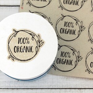 100% Organic Sticker, Recycled Eco Friendly Sticker, All Natural and ...