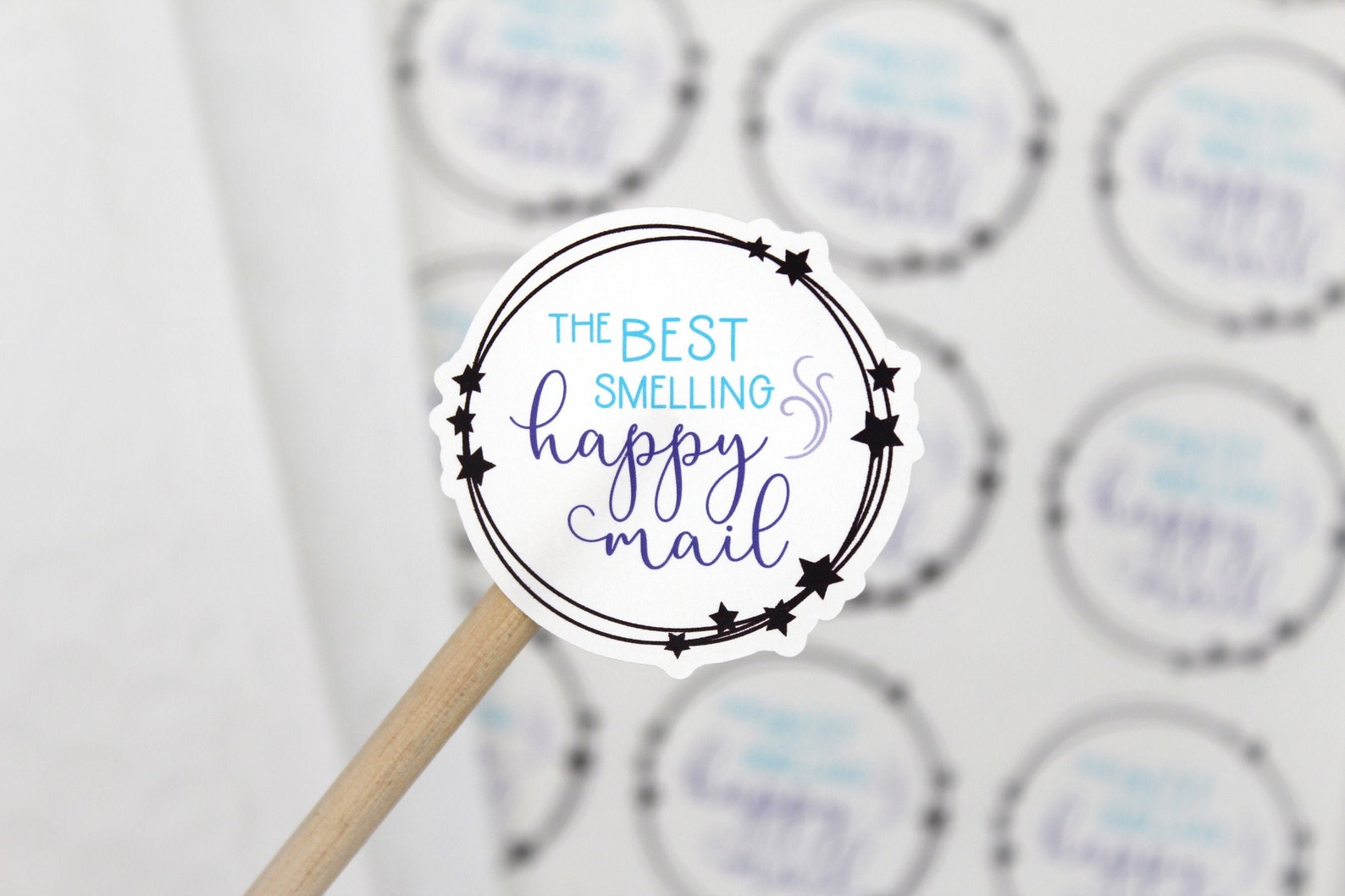 The Best Smelling Happy Mail Stickers, Small Business Stickers ...