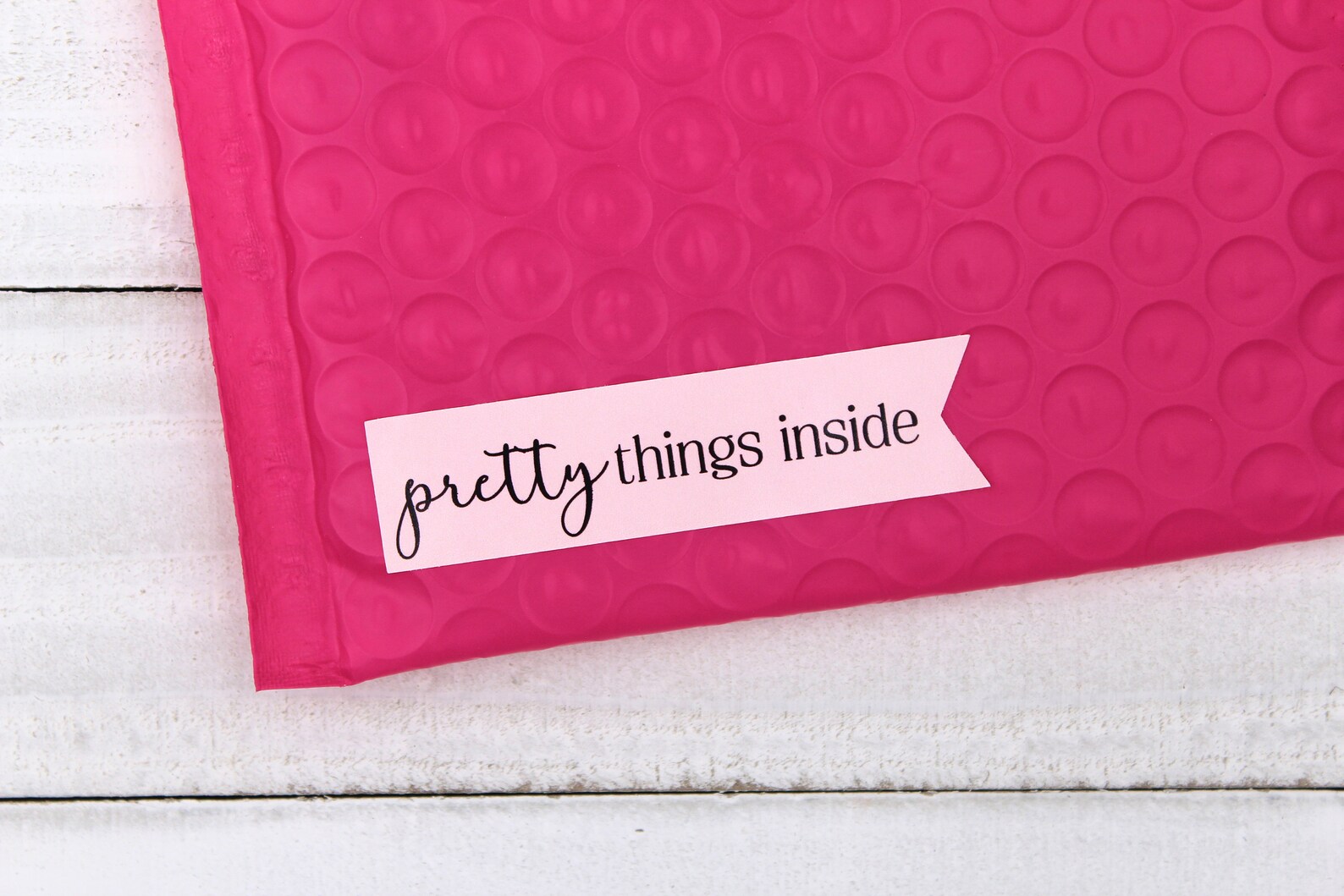 Pretty Things Inside Stickers Pink Happy Mail Sticker Thank - Etsy