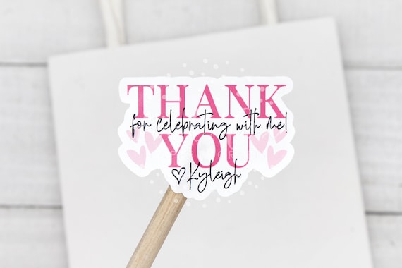 Thank You for Celebrating With Me Thank You Birthday | Etsy