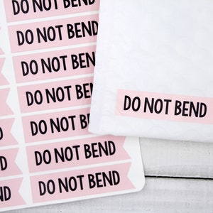 Handle With Care, Do Not Bend, Fragile, Shipping Stickers, Handmade ...