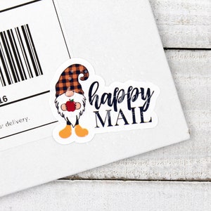 Fall Gnome Happy Mail Stickers Autumn Gnome Stickers Happy - Etsy