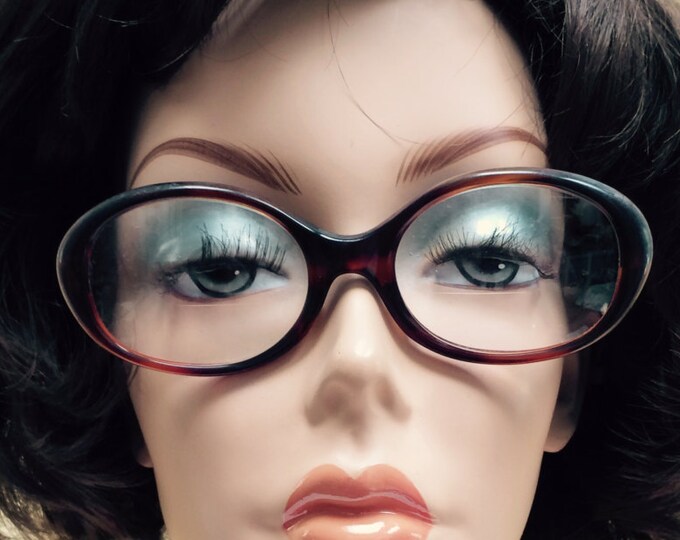 Vintage 1980s Brown Tortoise Shell Milappi Eyeglass Frames Made in ...
