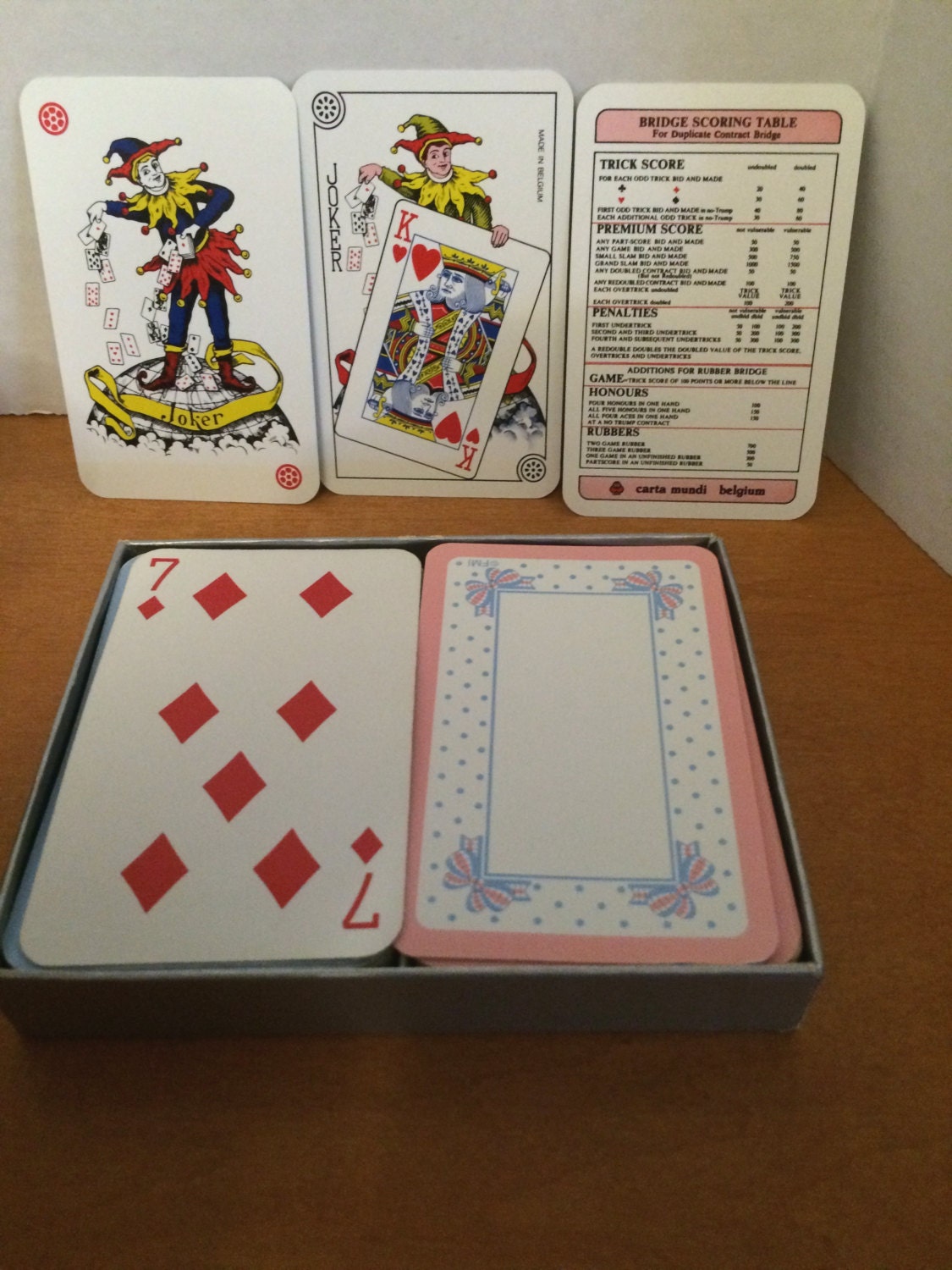 Vintage Imported Playing Cards 2-pack in Sturdy Box - Etsy