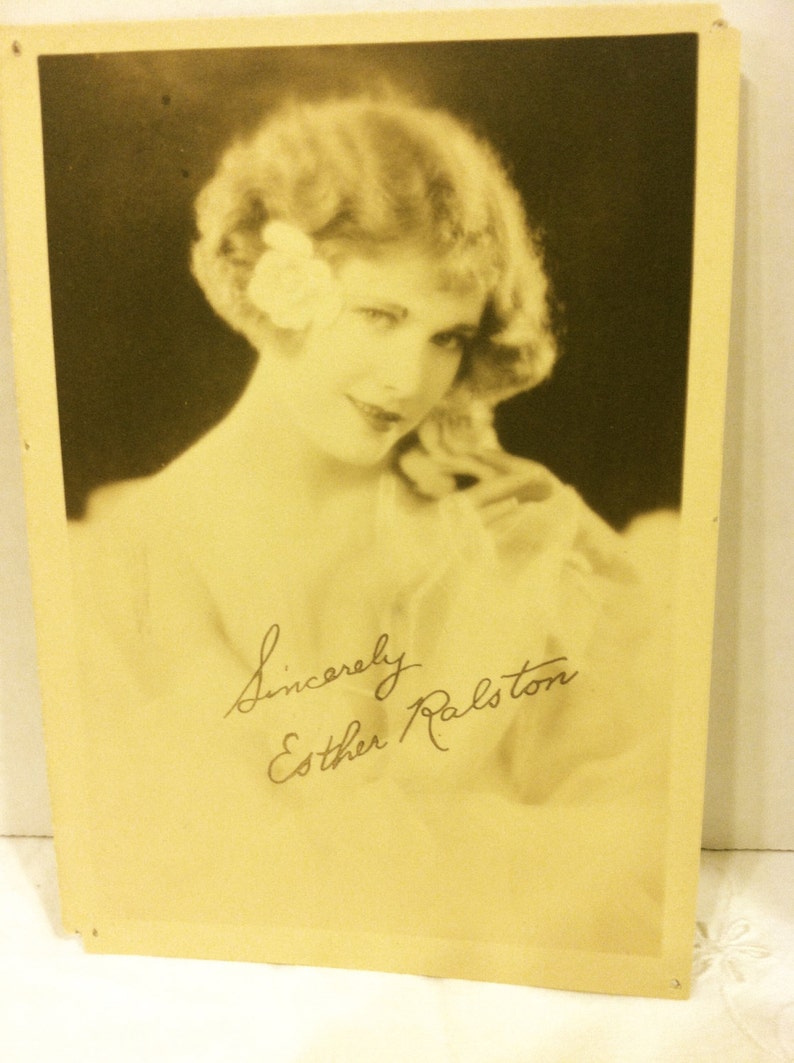 Esther Ralston Celebrity Fan Publicity Photo Vintage 1929 - Etsy