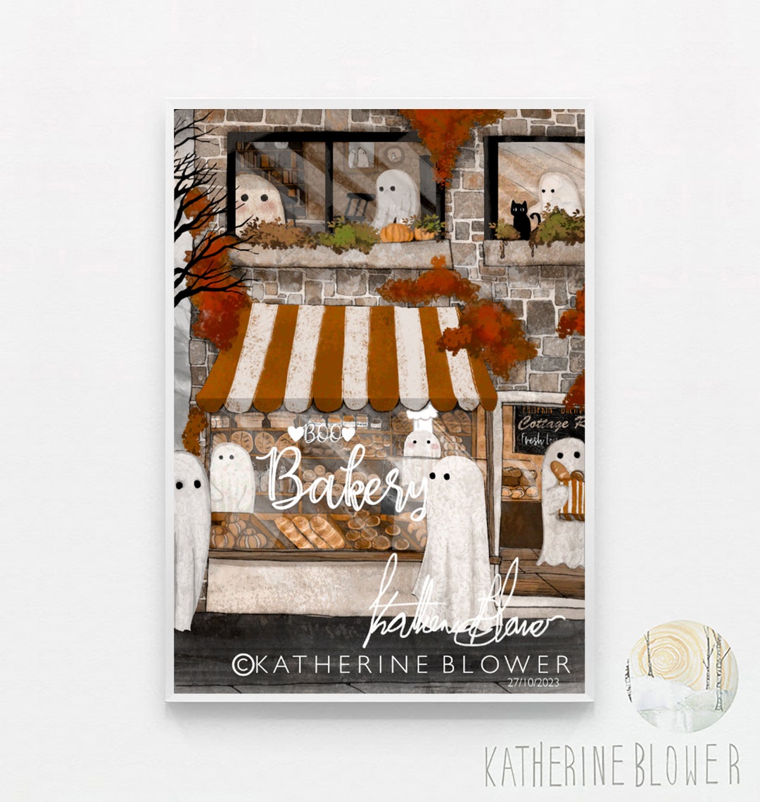 Boo Bakery A3 Art Print - Etsy