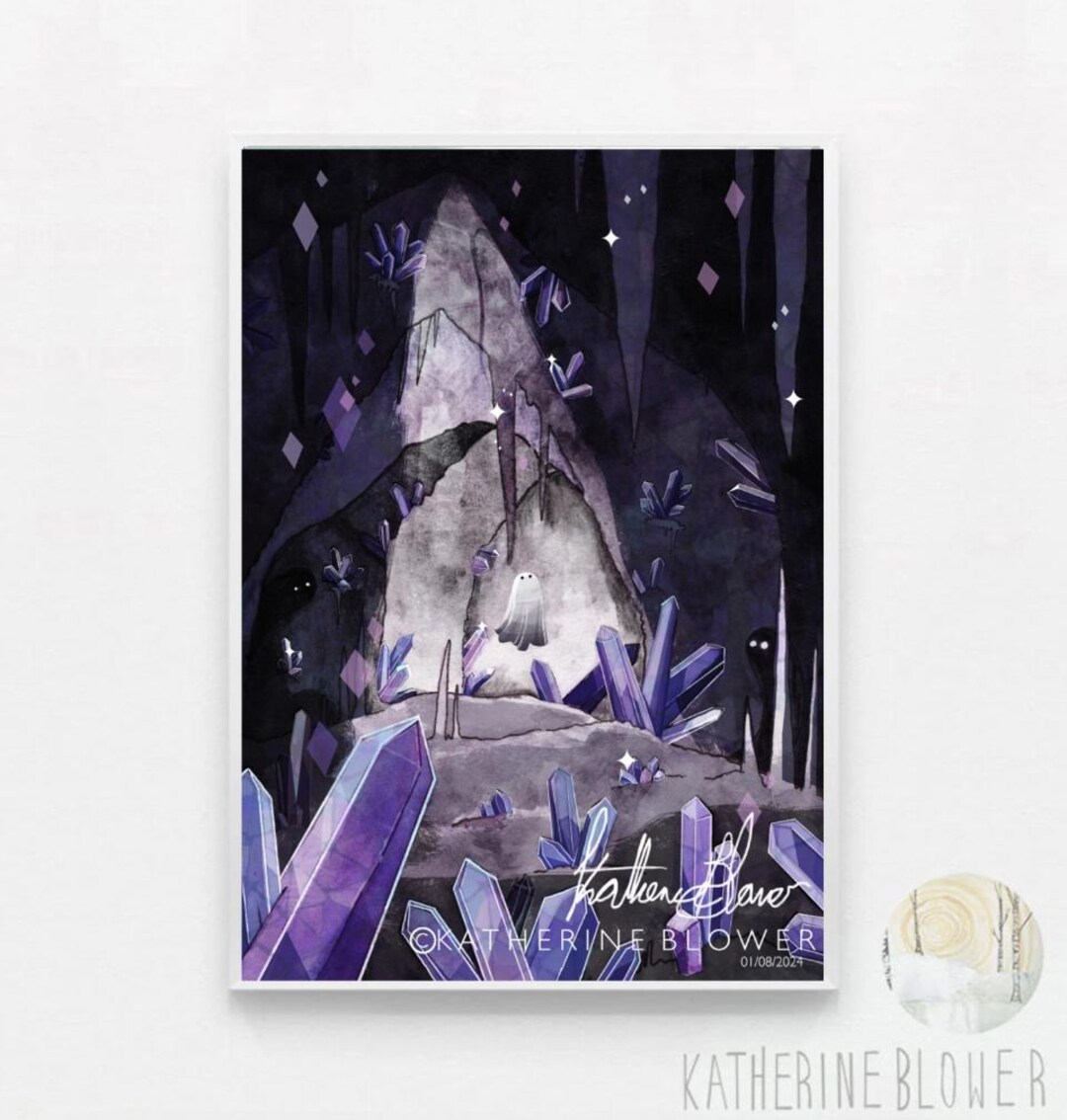 The Crystal Cave (2) A3 Art Print - Etsy