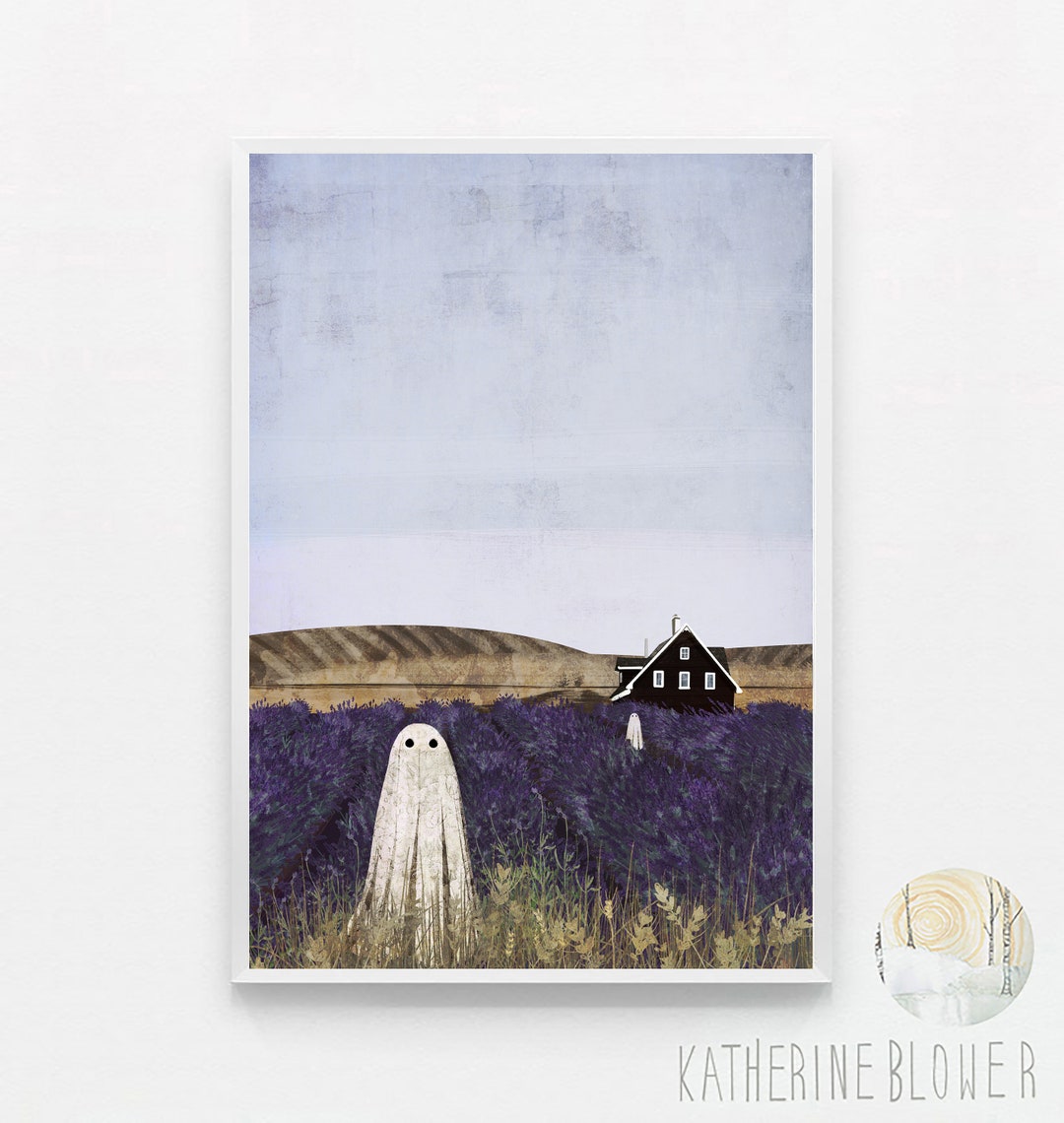 Lavender Ghosts A3 Sized Art Print - Etsy