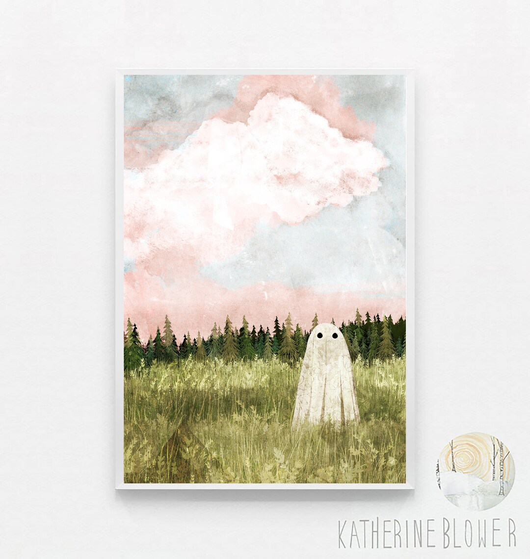 Cotton Candy Skies A3 Sized Art Print - Etsy