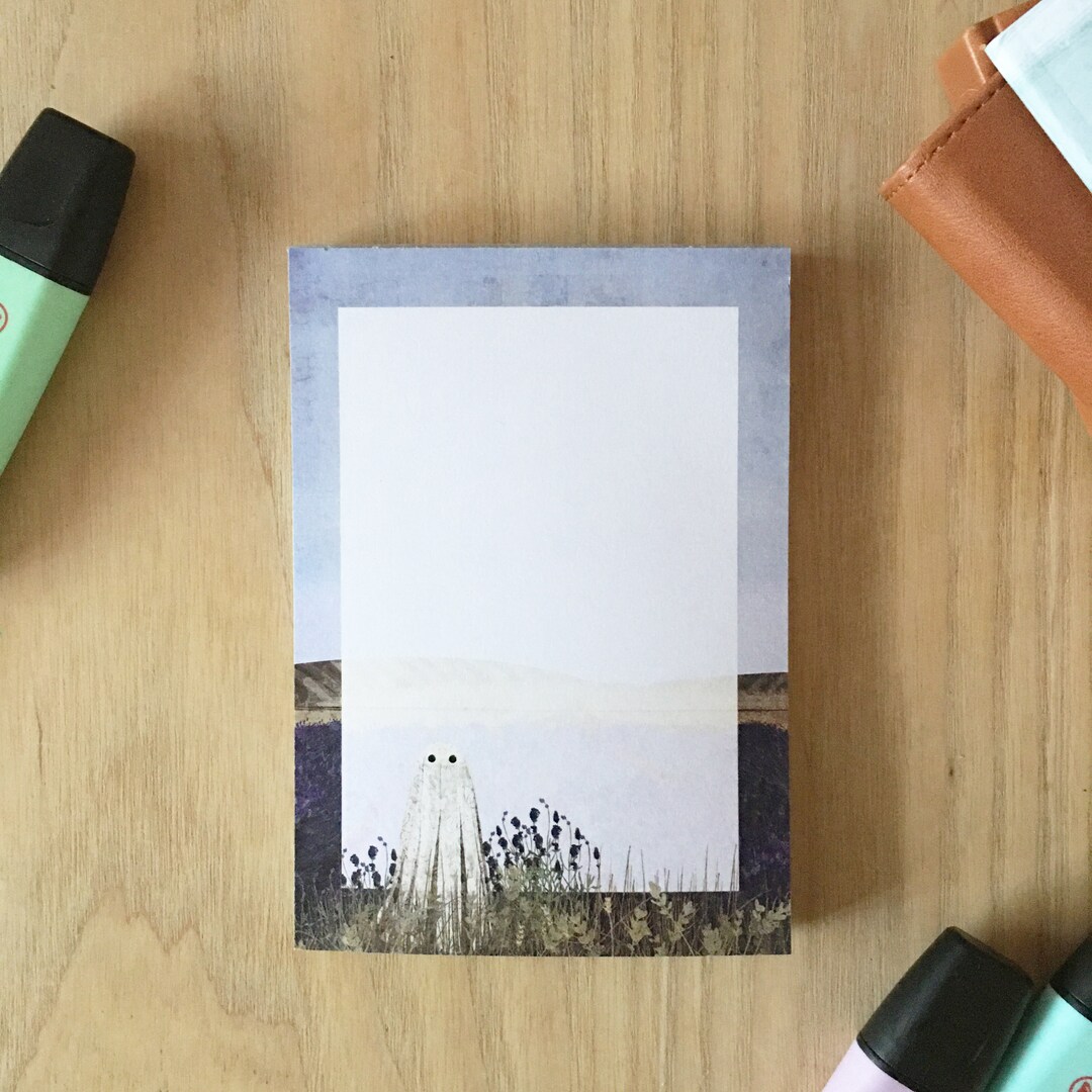 Lavender Ghost A6 Sized Memo-pad - Etsy
