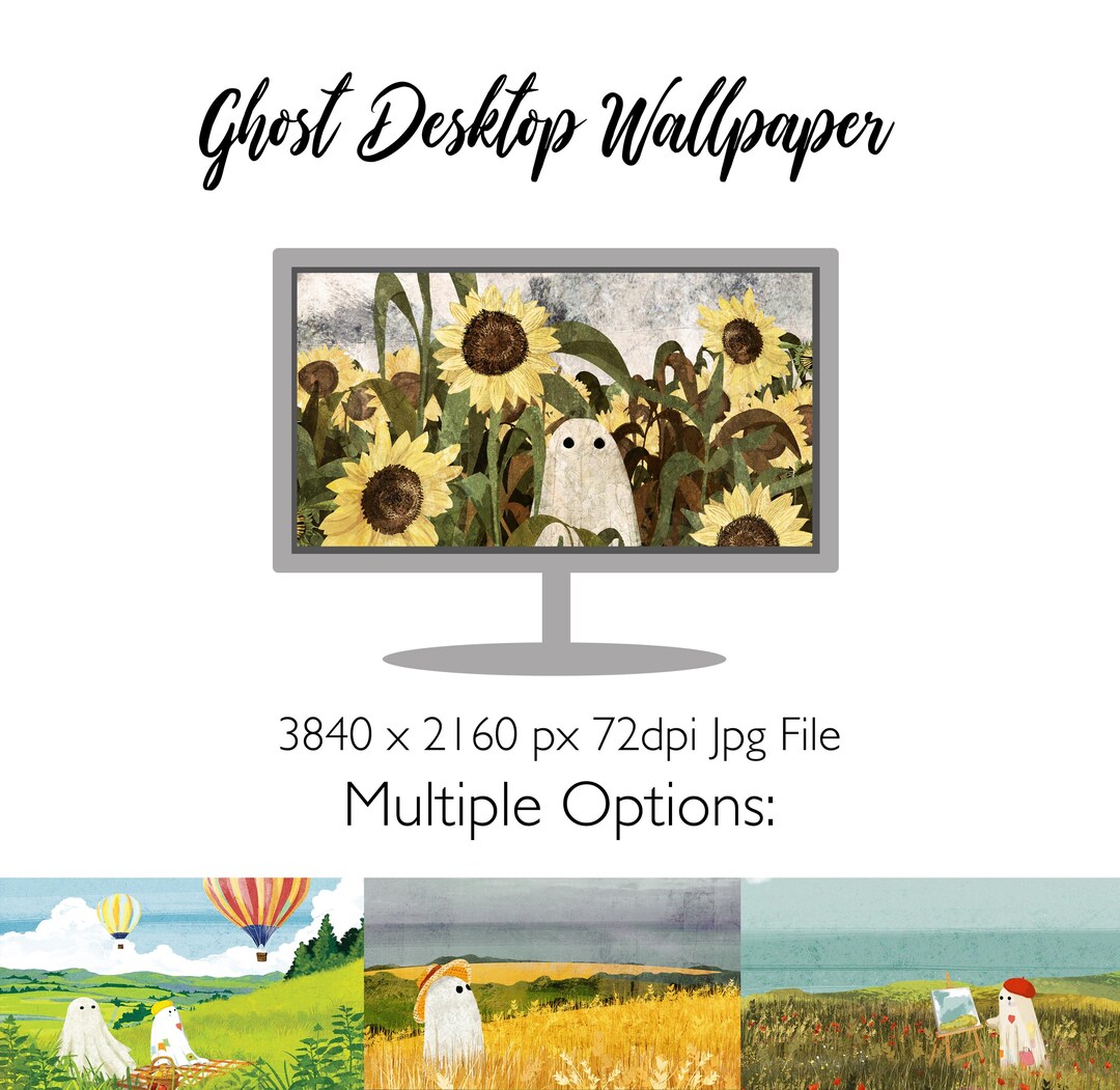 Ghost Desktop Wallpaper - Etsy