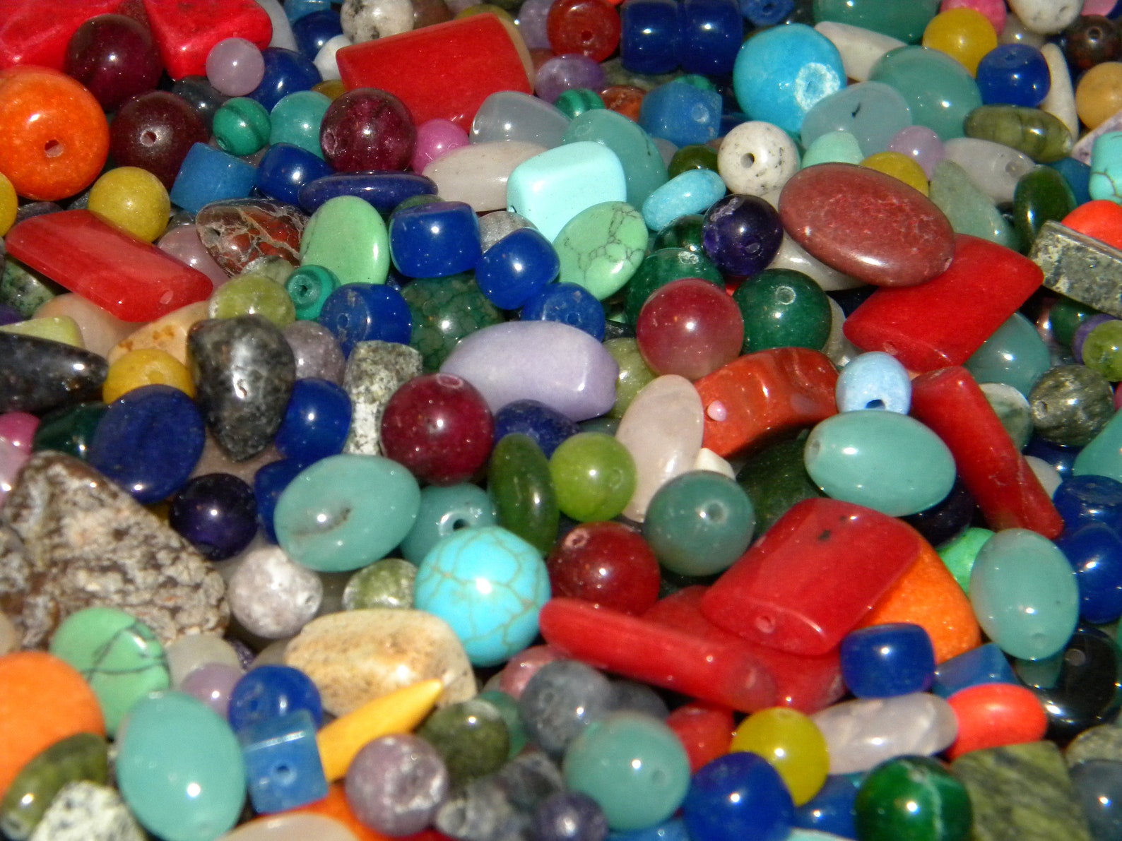 New 6/oz Gemstone Mix Mixed Beads 6-20mm Assortment Gemstone | Etsy