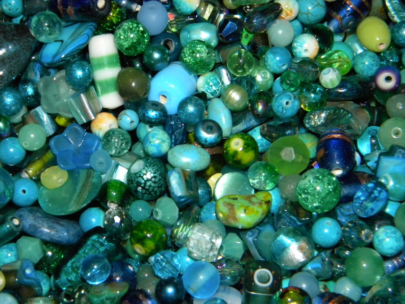 New 8/oz Glass Stone SEA Mist Oceans Blue/green 6-20mm Premium - Etsy