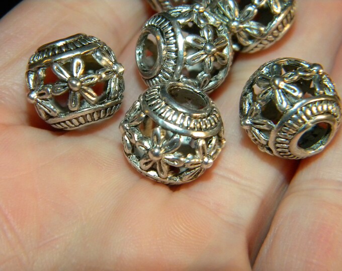 NEW 10/pc Jesse James Beads Lot 14x13mm Daisy Flower Cut Out Bead Lot ...