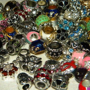 NEW 30/pc SUPER FANCY European Spacer Rhinestone Metal | Etsy