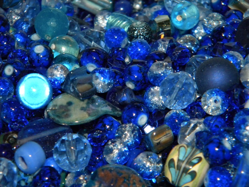 NEW 4/oz Dark Blue Cobalt Blue Mixed Loose Lot of 6mm-20mm | Etsy