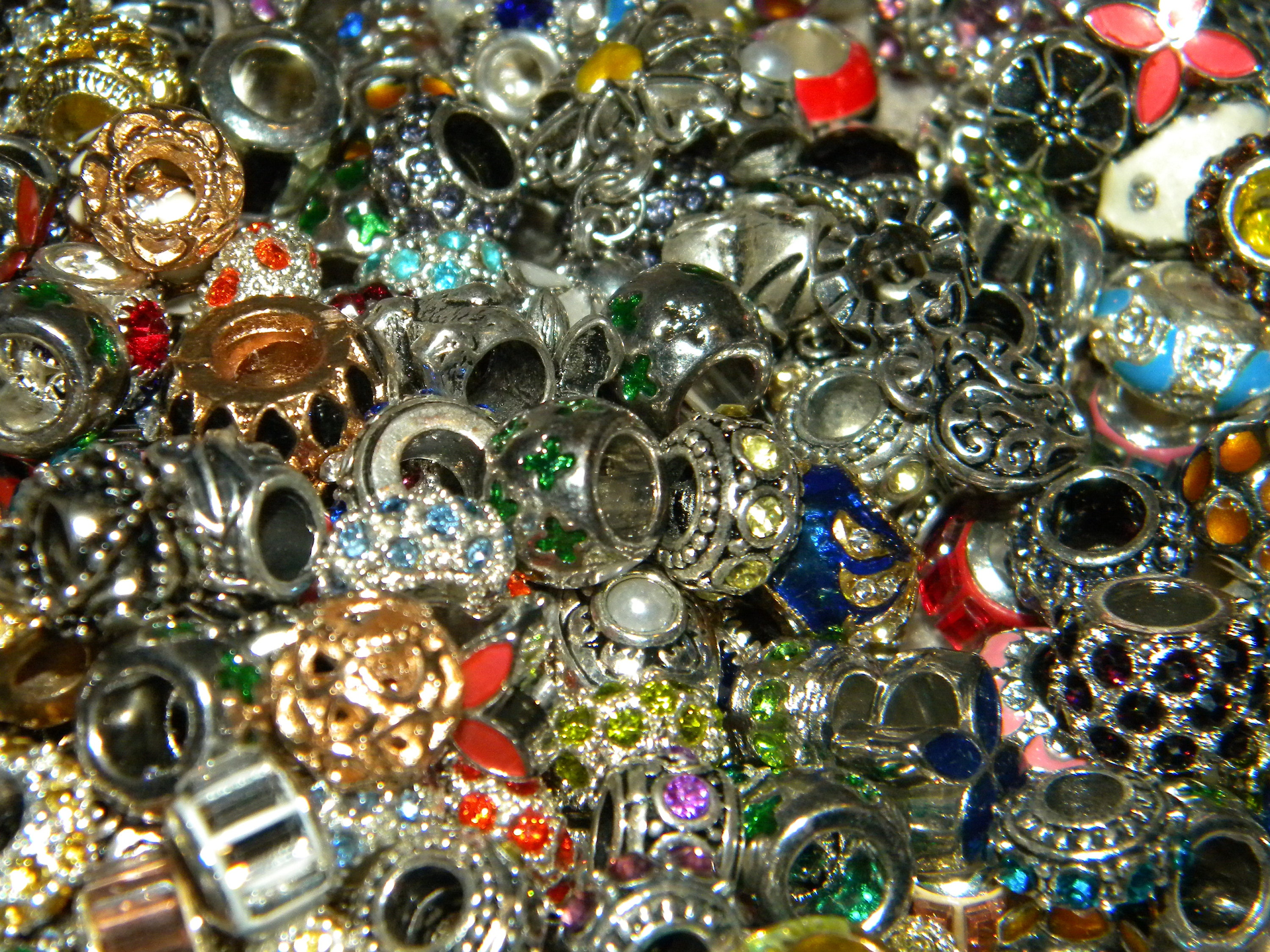 NEW 30/pc SUPER FANCY European Spacer Rhinestone Metal | Etsy