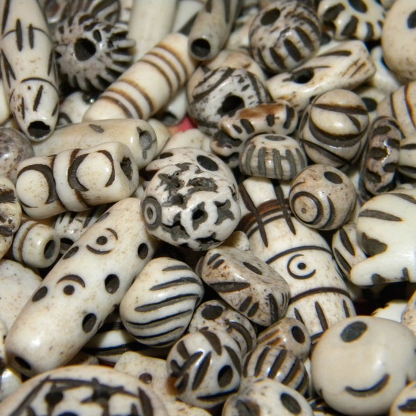 Indian Bone Beads - Etsy