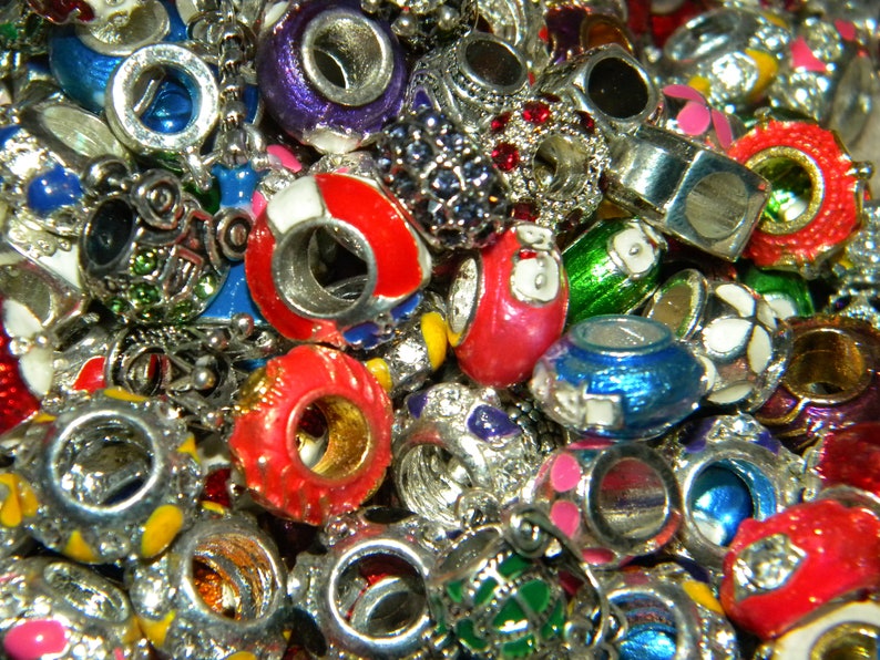 NEW 15/pc SUPER FANCY European Spacer Rhinestone Metal - Etsy