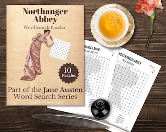 Jane Austen Word Search Puzzles - Etsy