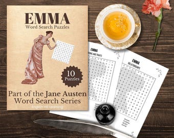 Jane Austen Word Search Puzzles - Etsy