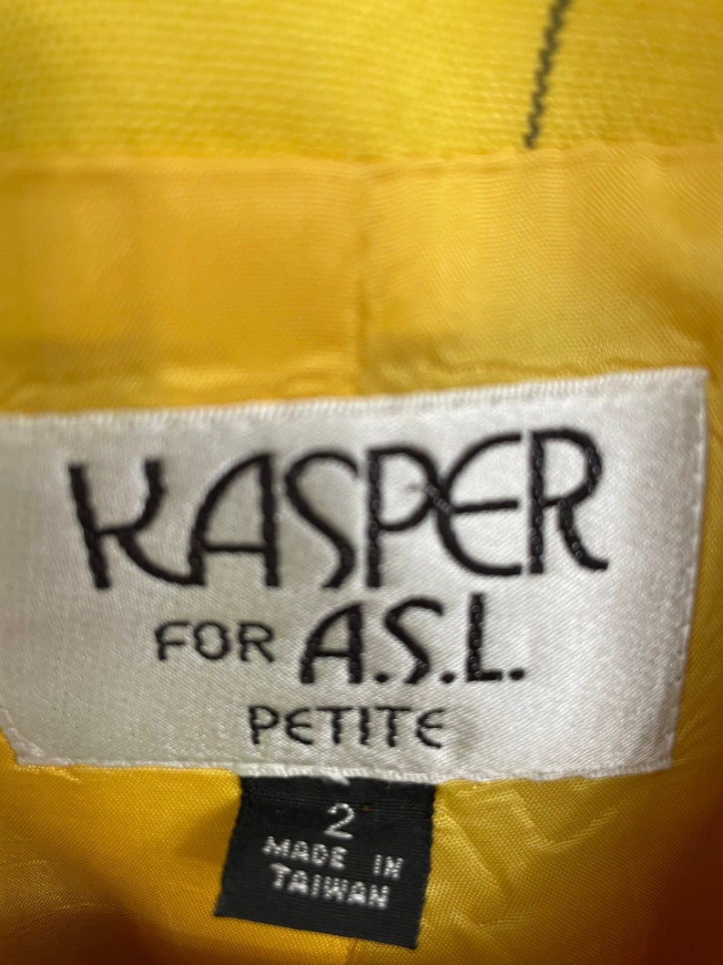 Vintage Yellow Blazer Check Pattern Clueless Cher Style Size 2 - Etsy