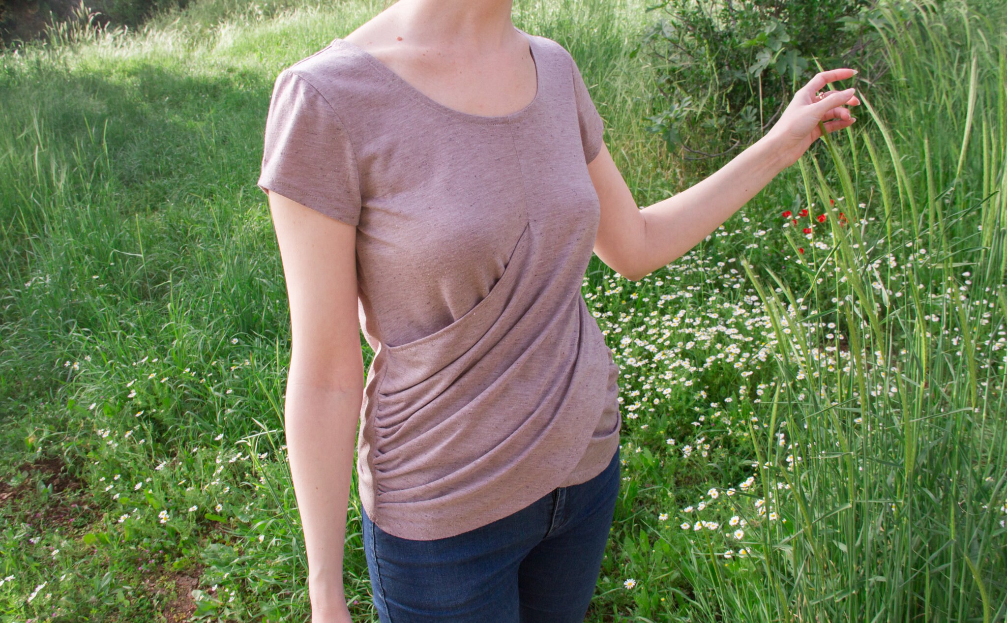 ON SALE / Crossed Shirt / Summer Top / Casual Shirt / Everyday Shirt ...