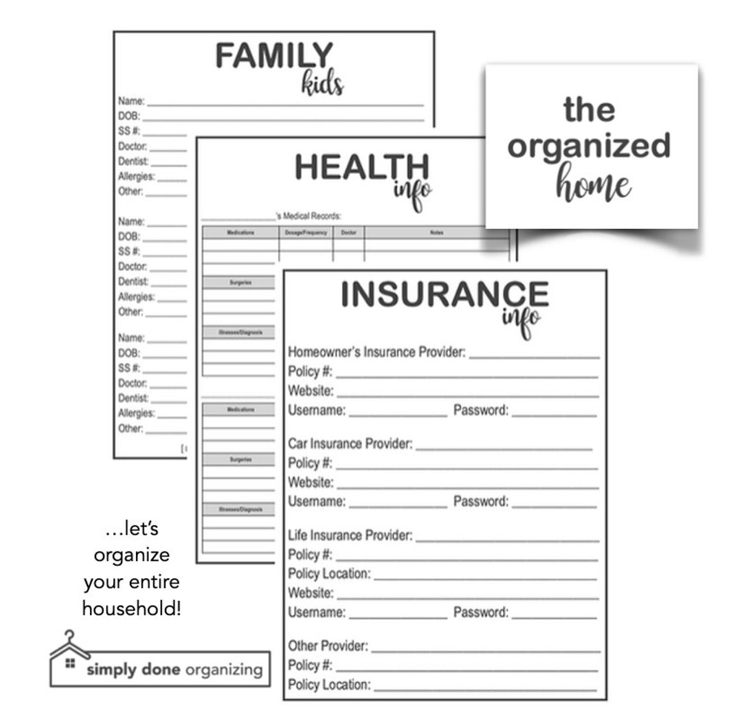 Ultimate Home Organization BUNDLE, Home Organization Binder Guide, Home ...