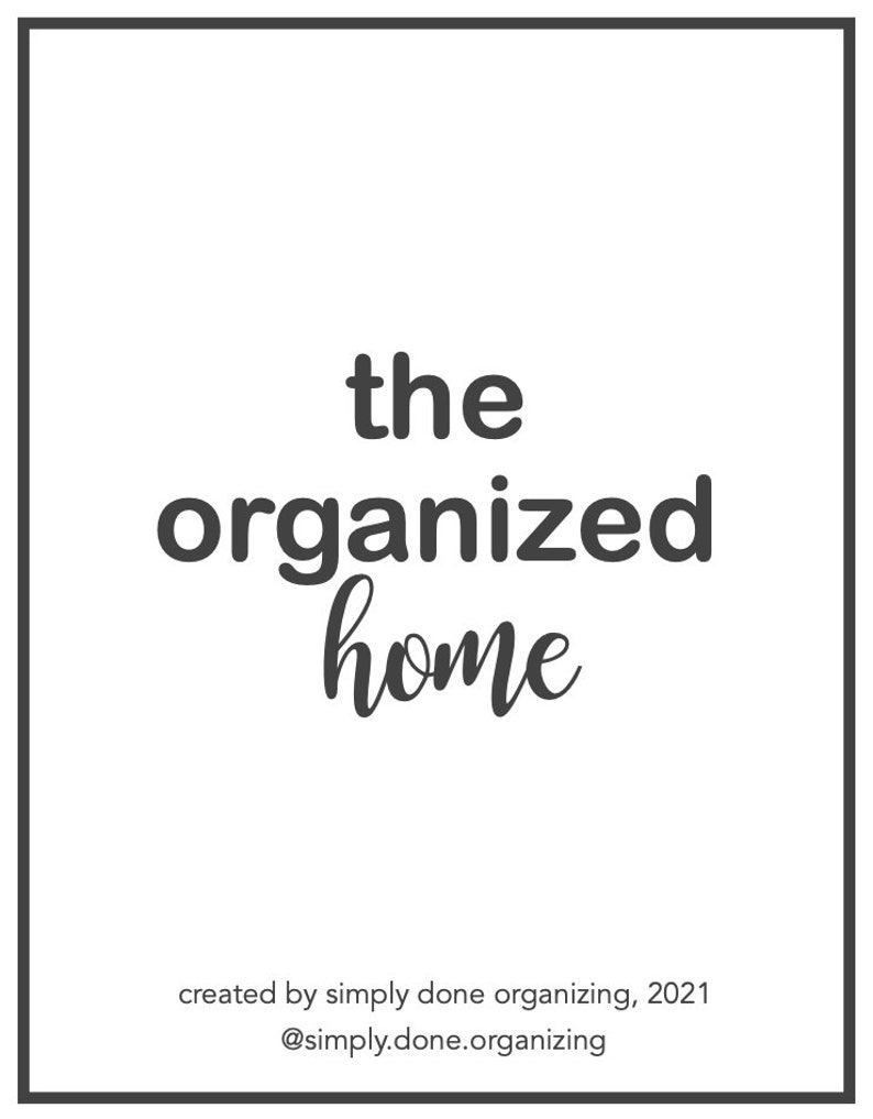 Ultimate Home Organization BUNDLE, Home Organization Binder Guide, Home ...