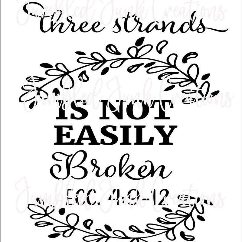 Three Strands Svg - Etsy