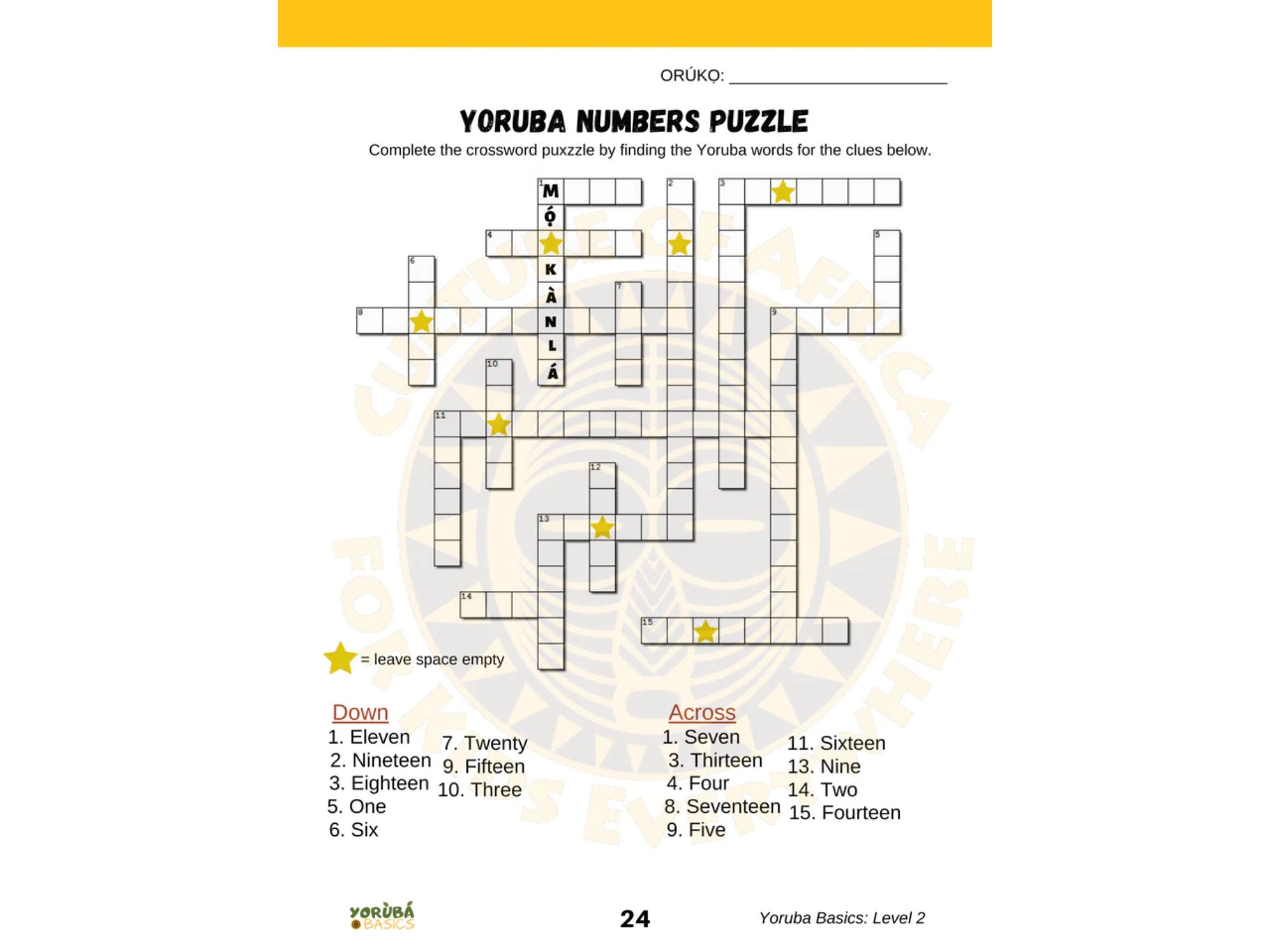 Yoruba Basics, Yoruba Basics Workbook for Beginners, Workbook for 8 to ...