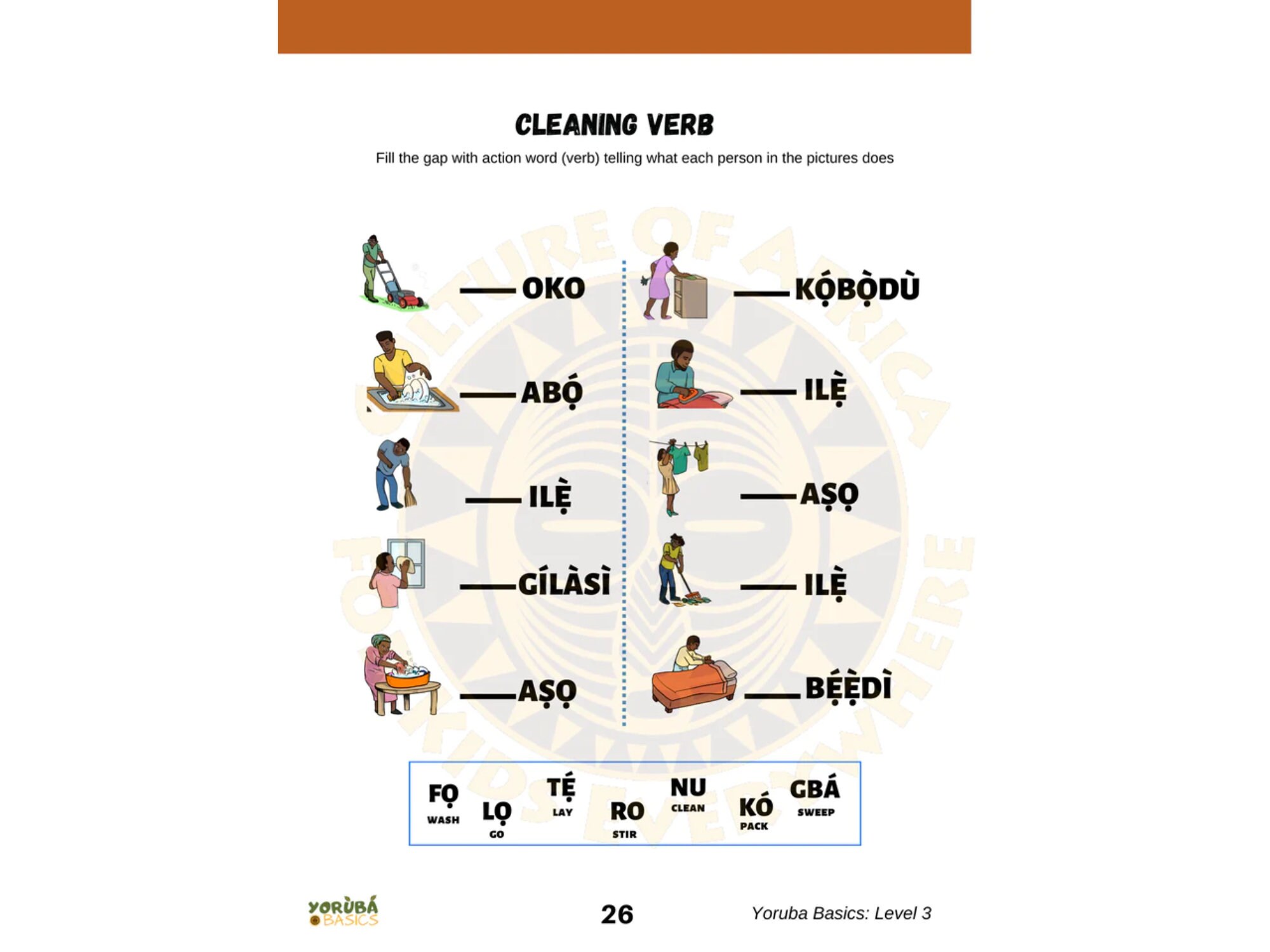 Yoruba Basics, Yoruba Basics Workbook for Beginners, Workbook for 14 ...