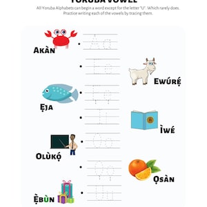 Yoruba Basics, Yoruba Basics Workbooks for Beginners, Yoruba Culture ...