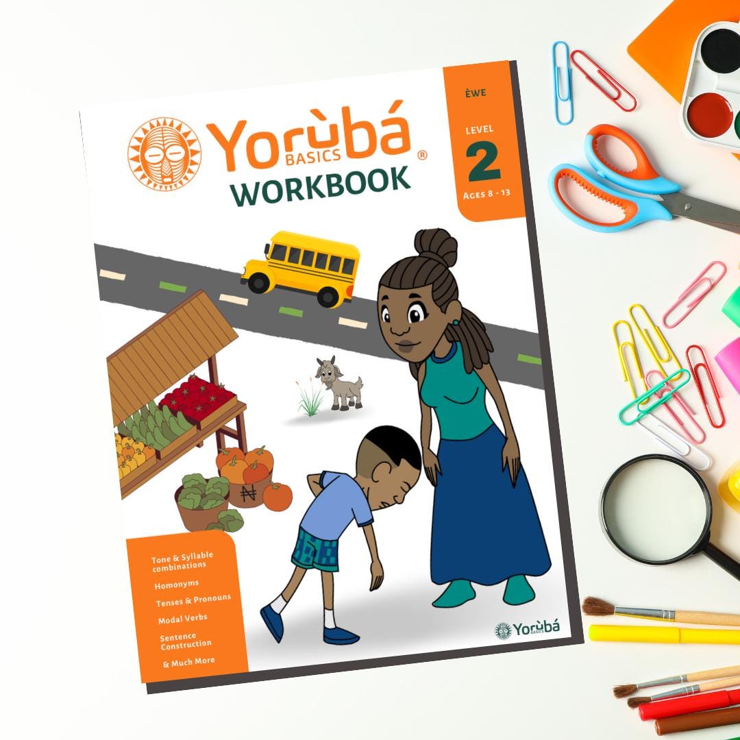 Yoruba Basics, Yoruba Basics Workbook for Beginners, Workbook for 8 to ...
