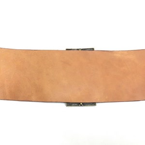 Camel Color Leather Belt for Women. Wide Leather Belt. Upper Waist Belt ...