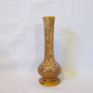 Bud Vase Vintage Lava Flow Drip Glaze Beautiful Butterscotch Color USA ...
