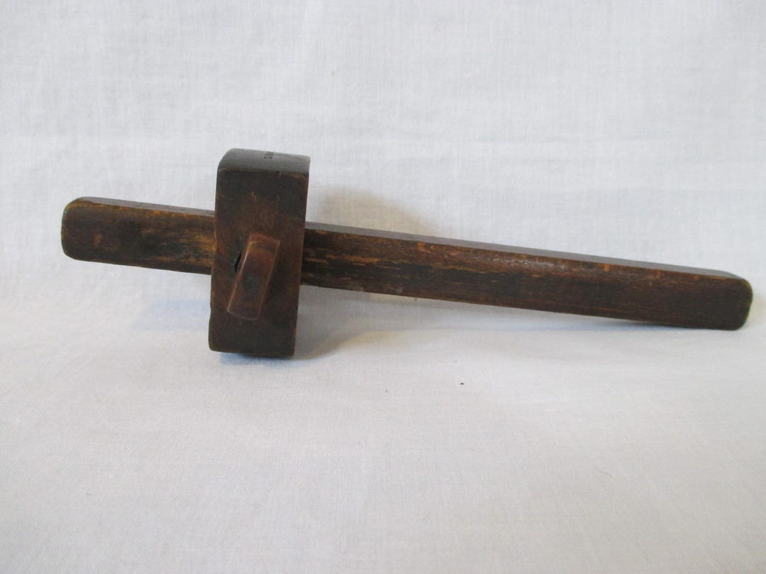 Carpenter's Tool Vintage Antique Marking Gauge Scribe 8" Ruled Wood ...
