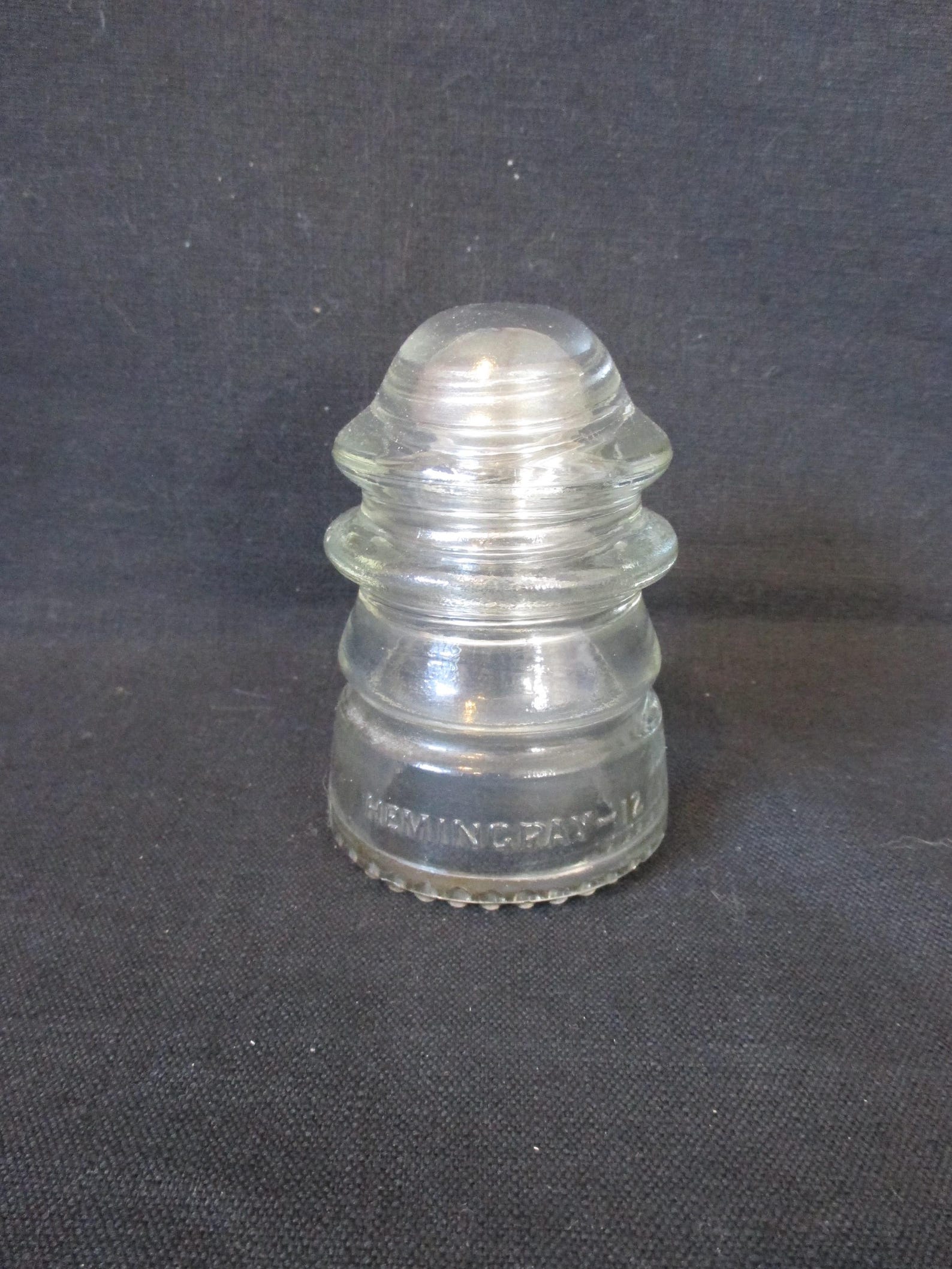Vintage Glass Insulator Clear Glass Hemingray - 10 Made in U.S.A. 83-42 ...