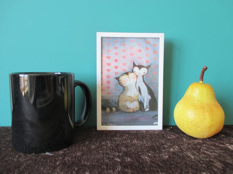 Jacob the Cat Vintage Postcard Sven Hartmann Swiss Cartoonist - Etsy