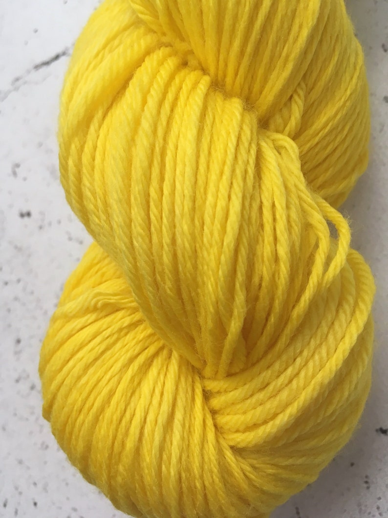 Hand Dyed Worsted Yarn, Knitting Yarn, 100% Superwash Merino Wool, 100g ...