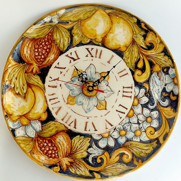 Ceramic Plate Clock - Etsy UK