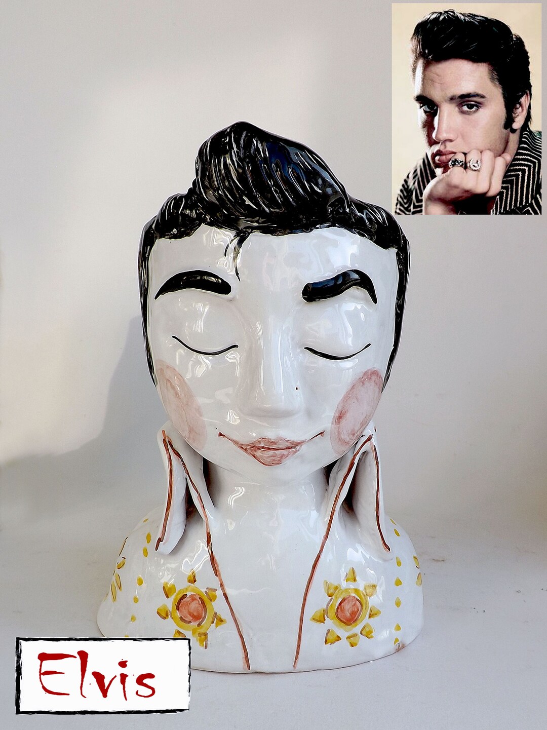 Porta Vaso Serie "music Icons" - "elvis" PV/MI 06 - Etsy