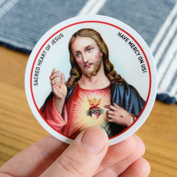Sacred Heart of Jesus Car Decals - Etsy