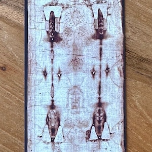 The Shroud of Turin/holy Face of Jesus Catholic Prayer Card Bookmark in ...
