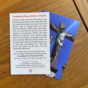 Indulgenced Prayer Before a Crucifix Catholic Holy Card, Package of 10 ...