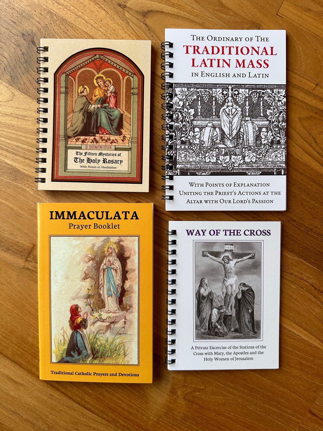 Traditional Catholic Prayer Book Bundle: Rosary, Mass, Way of the Cross ...