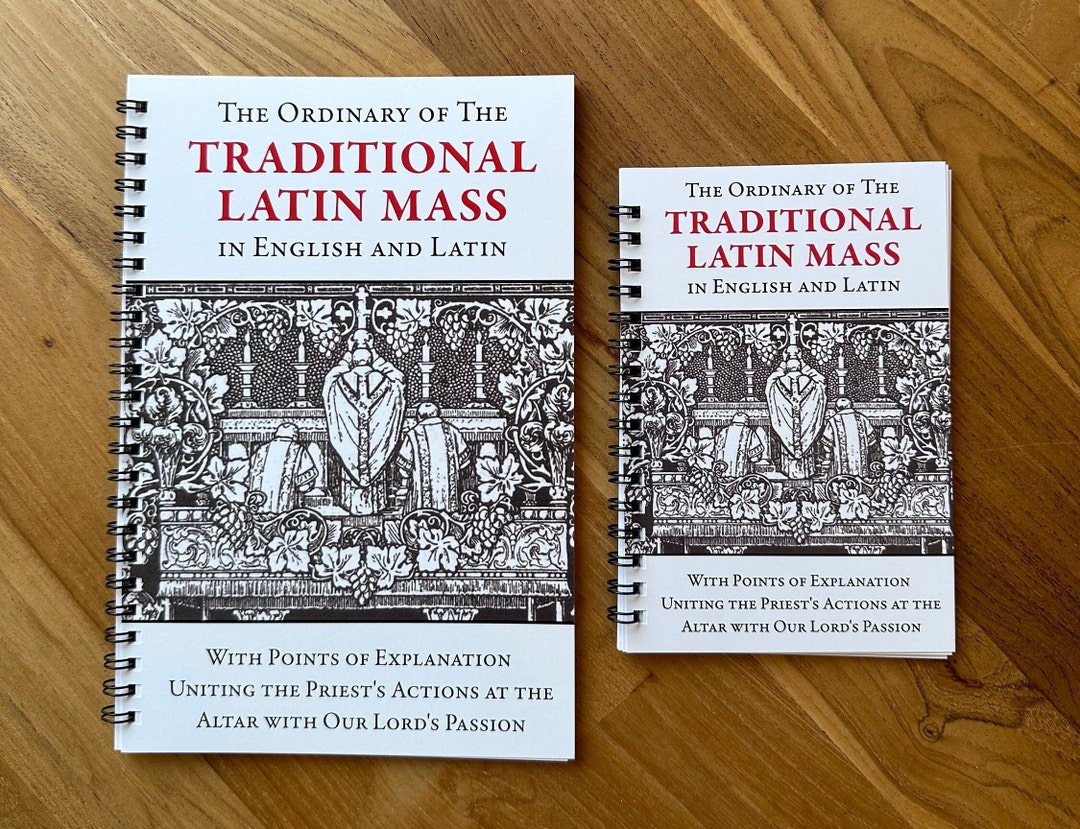 Ordinary of the Traditional Latin Mass Missal in English & Latin ...